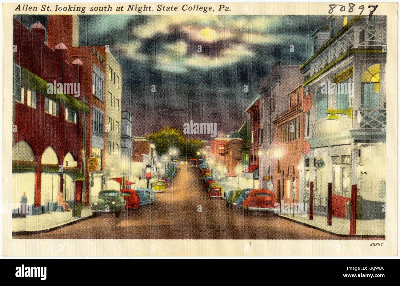 This photograph captures Allen Street in State College, Pennsylvania ...