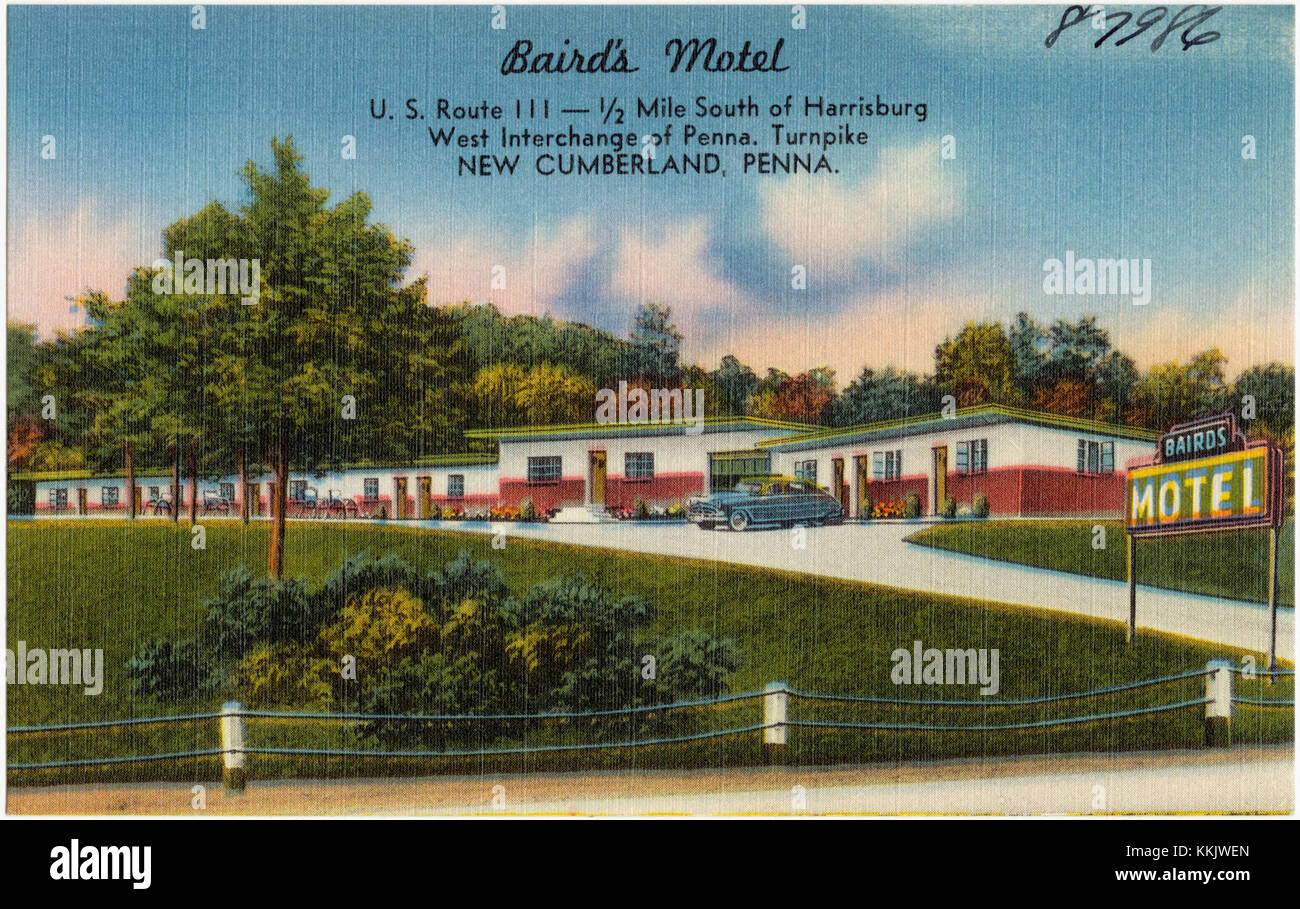 *Baird's Motel* was located on *U.S. Route 111*, south of Harrisburg ...