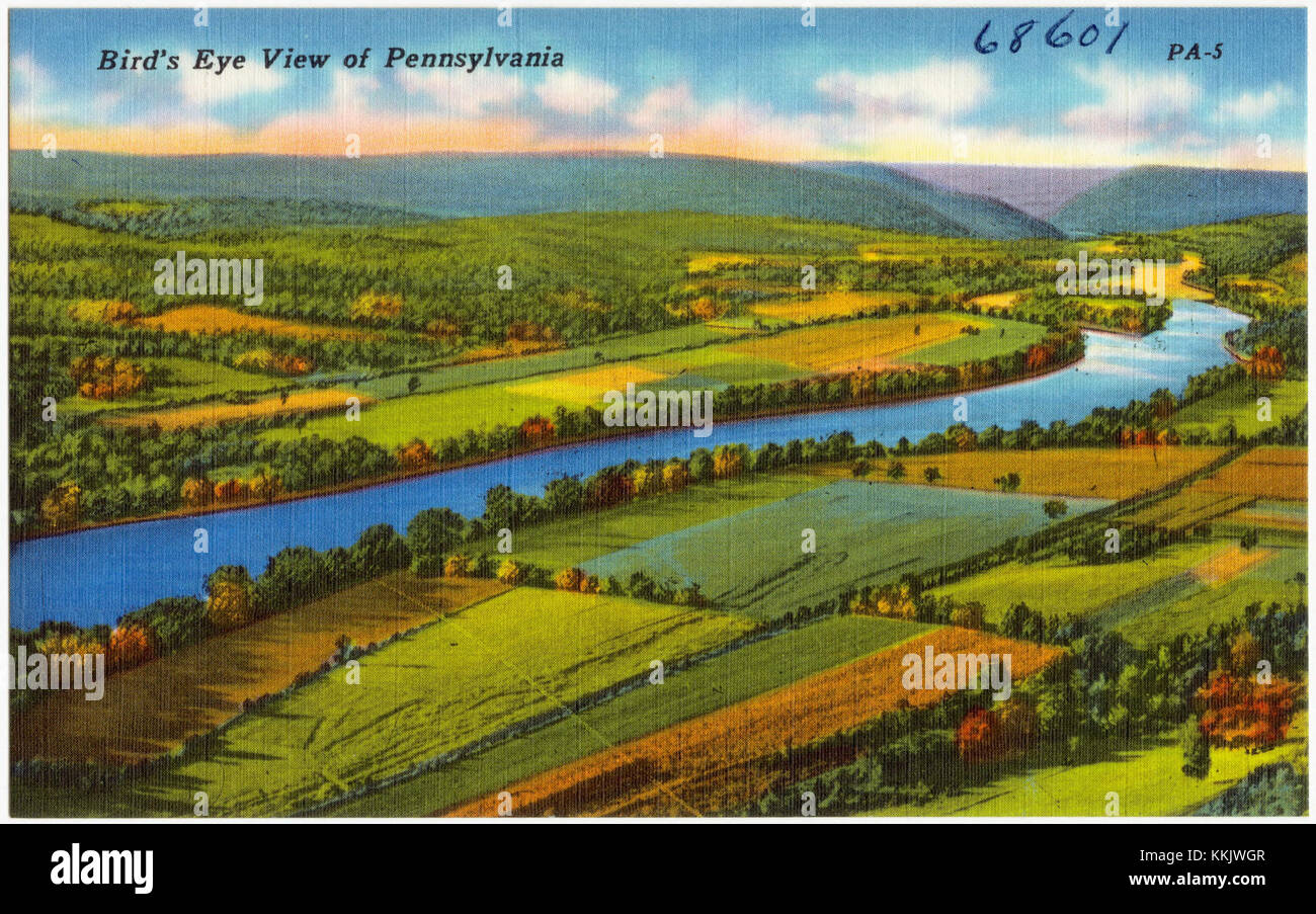 Bird's eye view of Pennsylvania (68601 Stock Photo - Alamy
