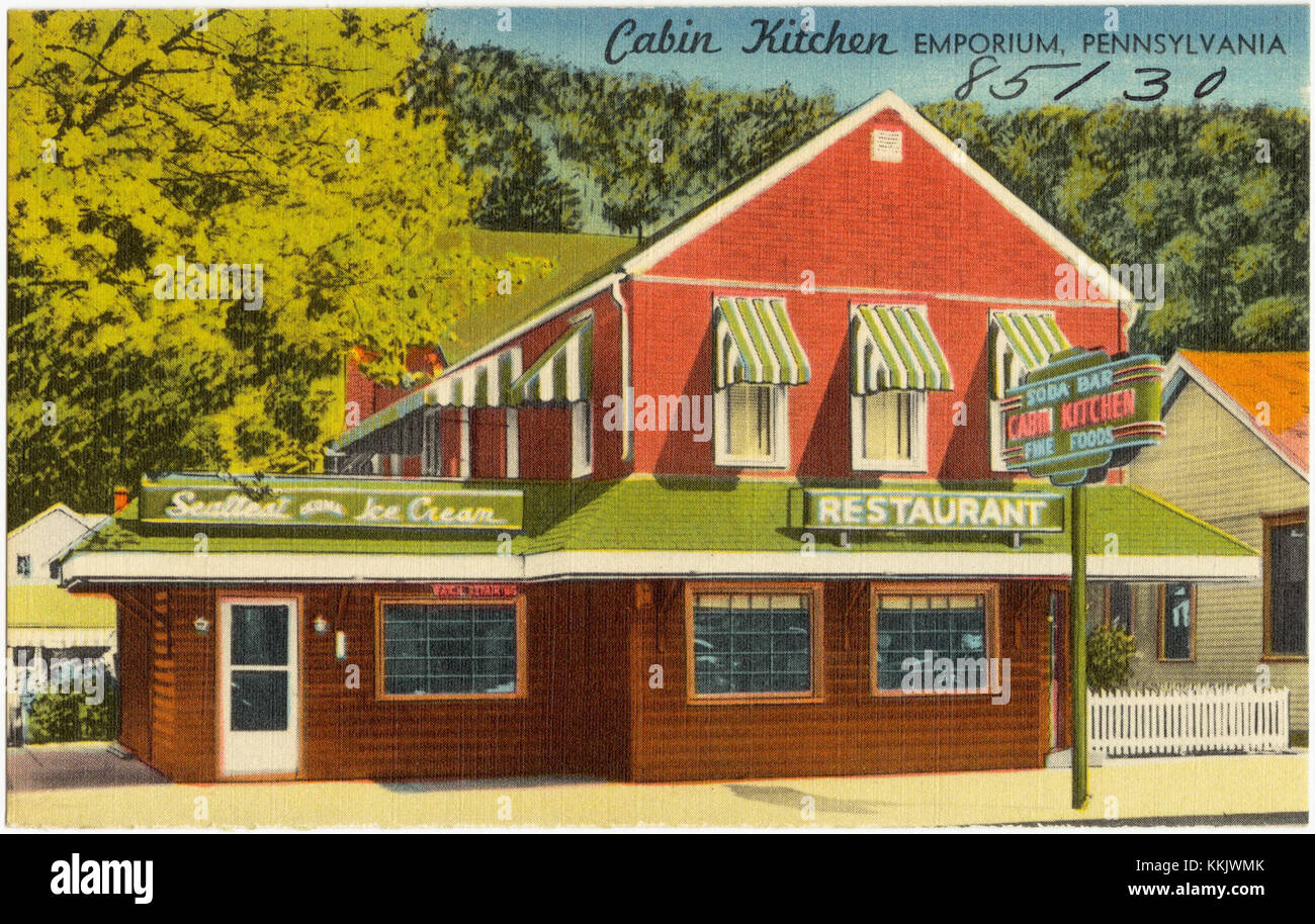 Cabin Kitchen, Emporium, Pennsylvania (85130 Stock Photo - Alamy
