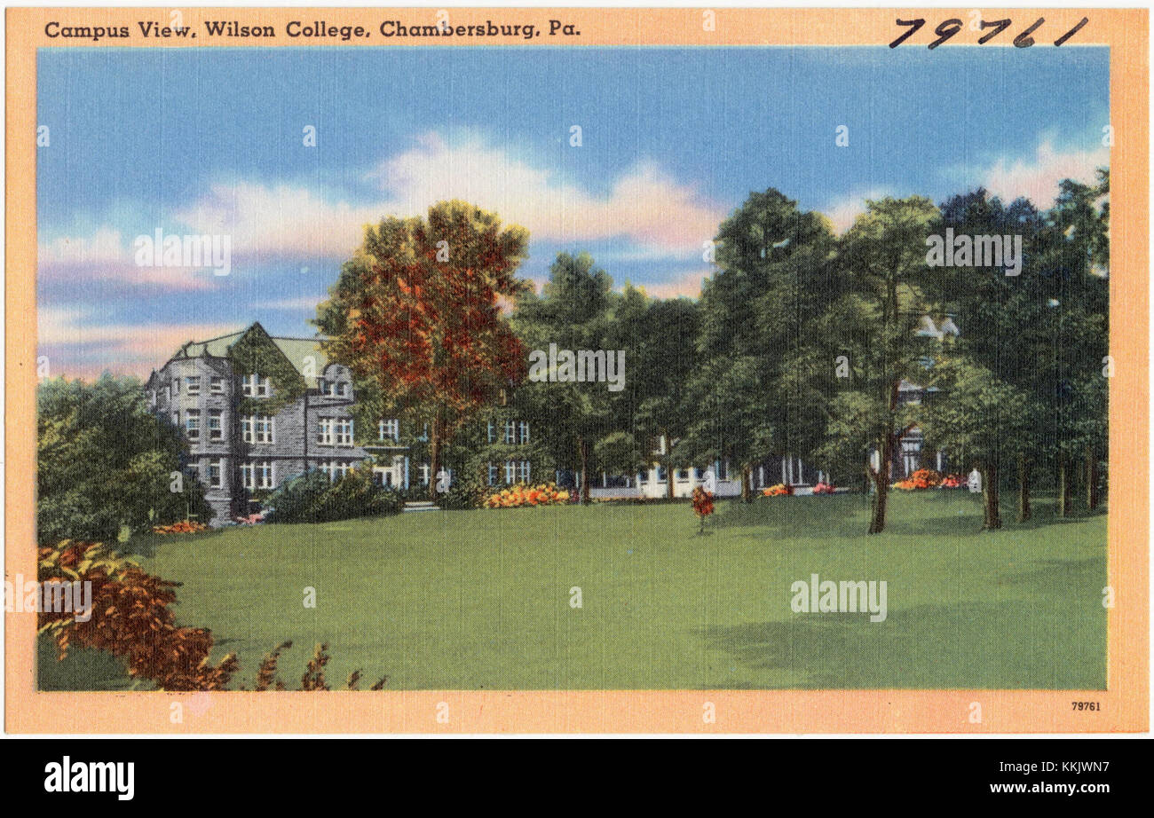 This image offers a campus view of Wilson College, located in ...