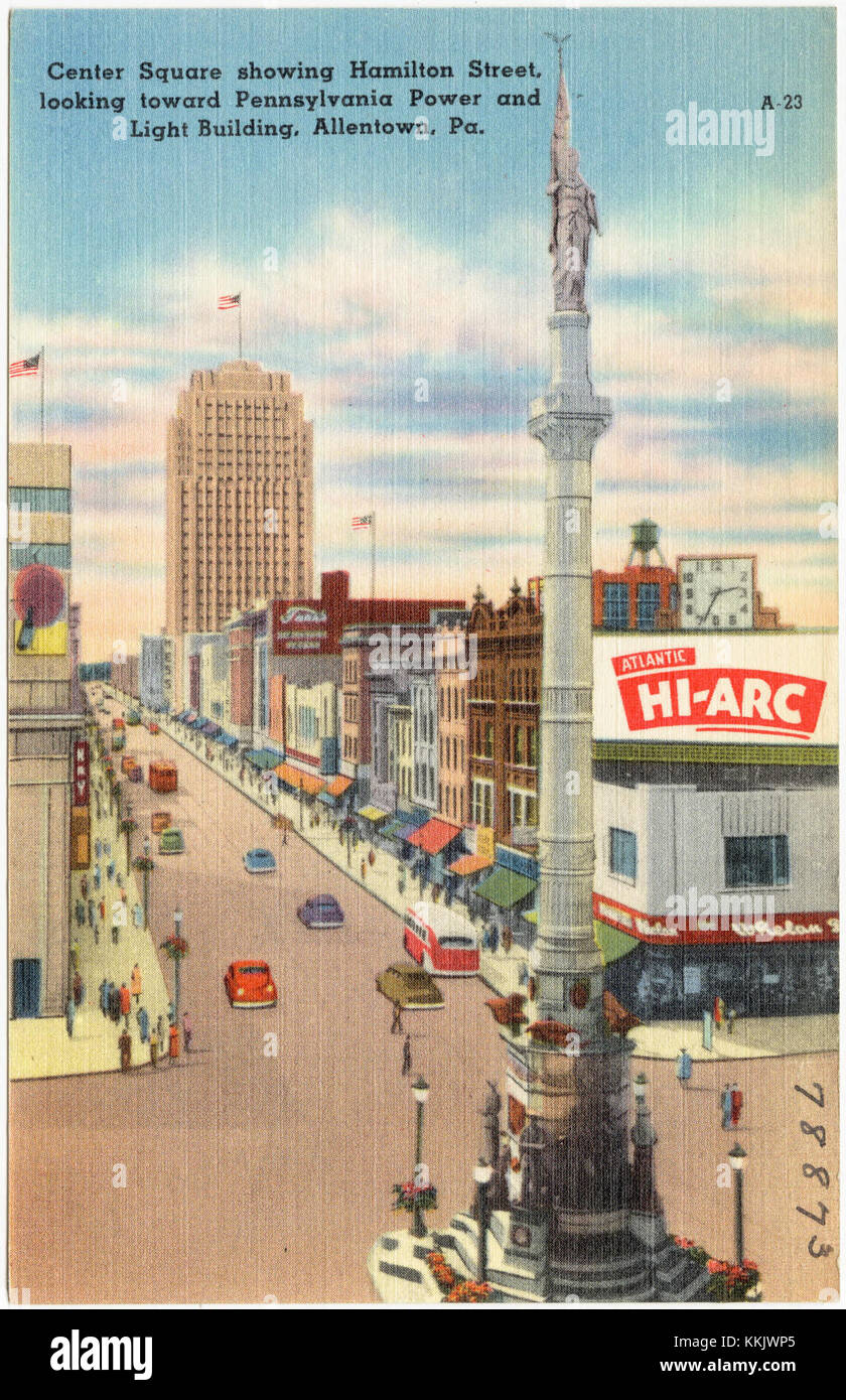 This photo shows Center Square in Allentown, Pennsylvania, taken from ...
