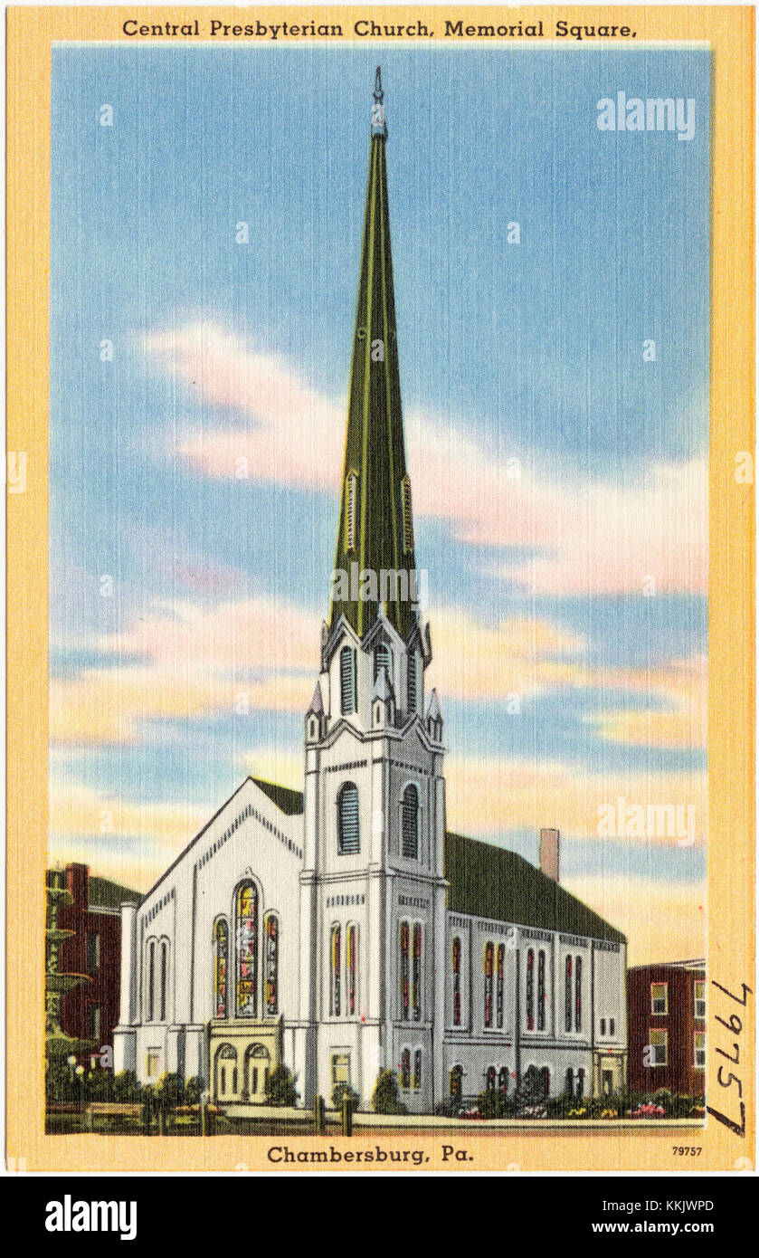 Central Presbyterian Church, Memorial Square, Chambersburg, Pa (79757 ...