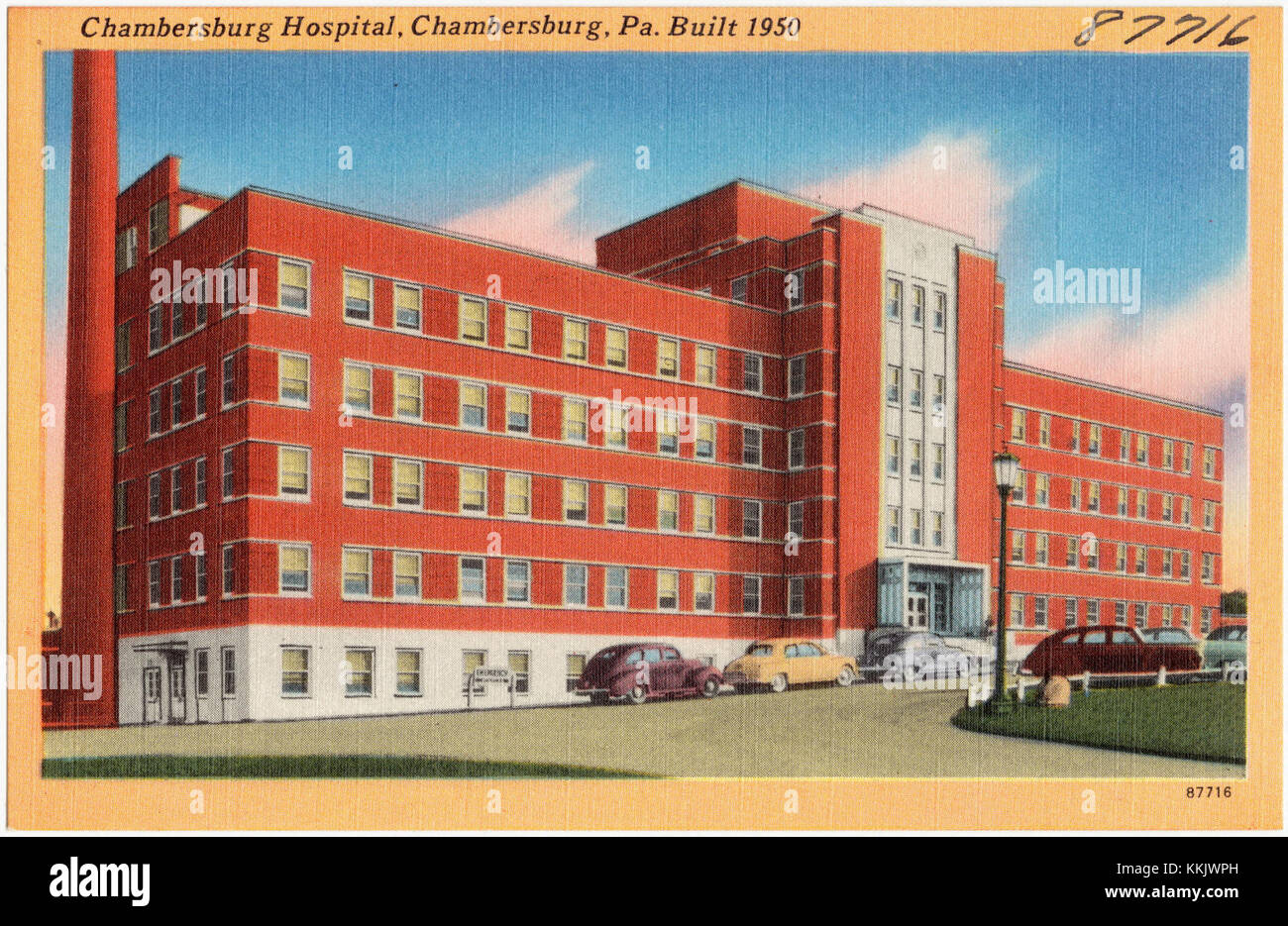 Chambersburg Hospital in Chambersburg, Pennsylvania, was built in 1950 ...