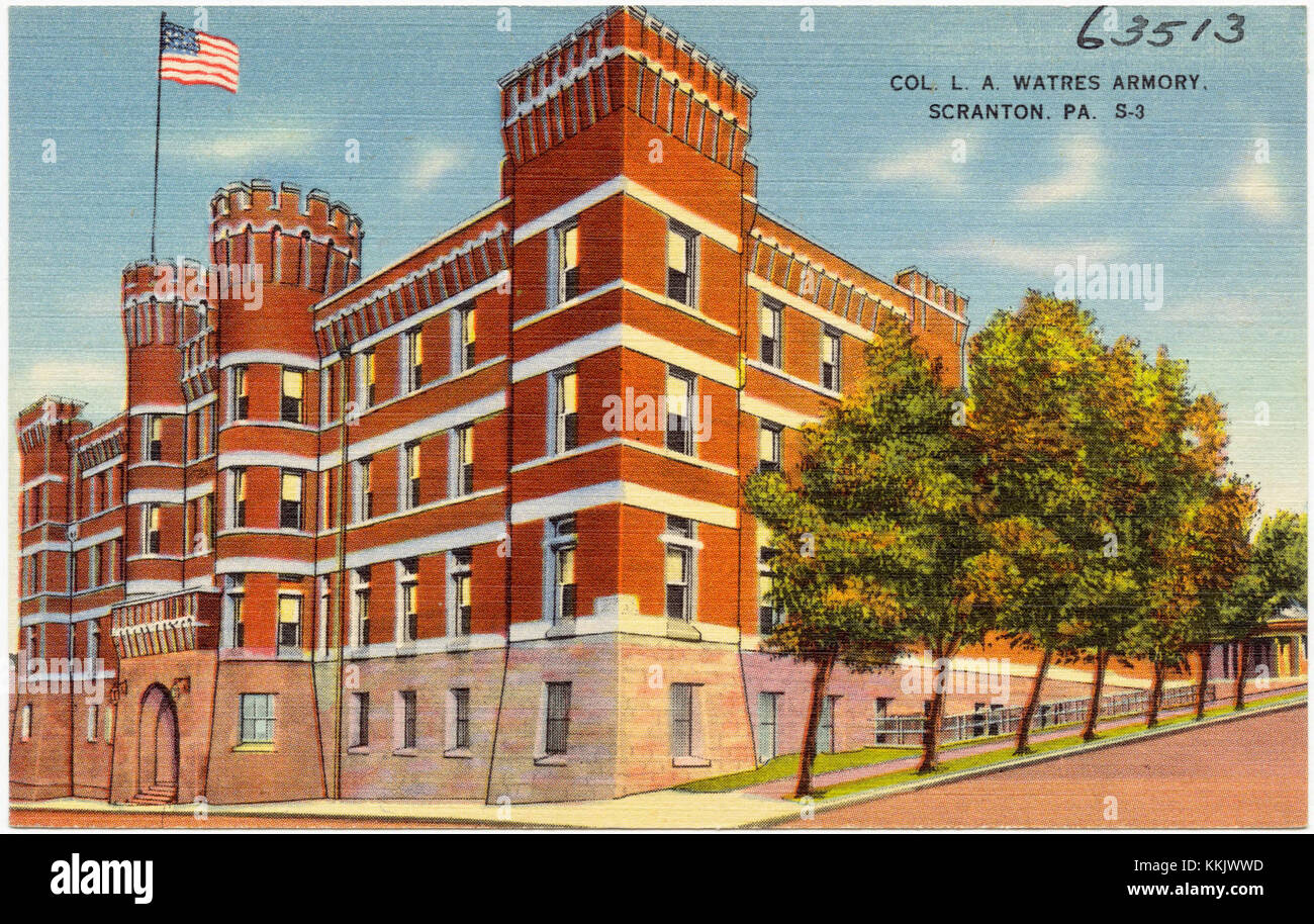 The Col. L. A. Watres Armory, located in Scranton, Pennsylvania, is a ...