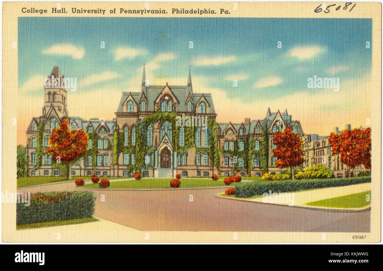 University of pennsylvania college hall hi-res stock photography and ...