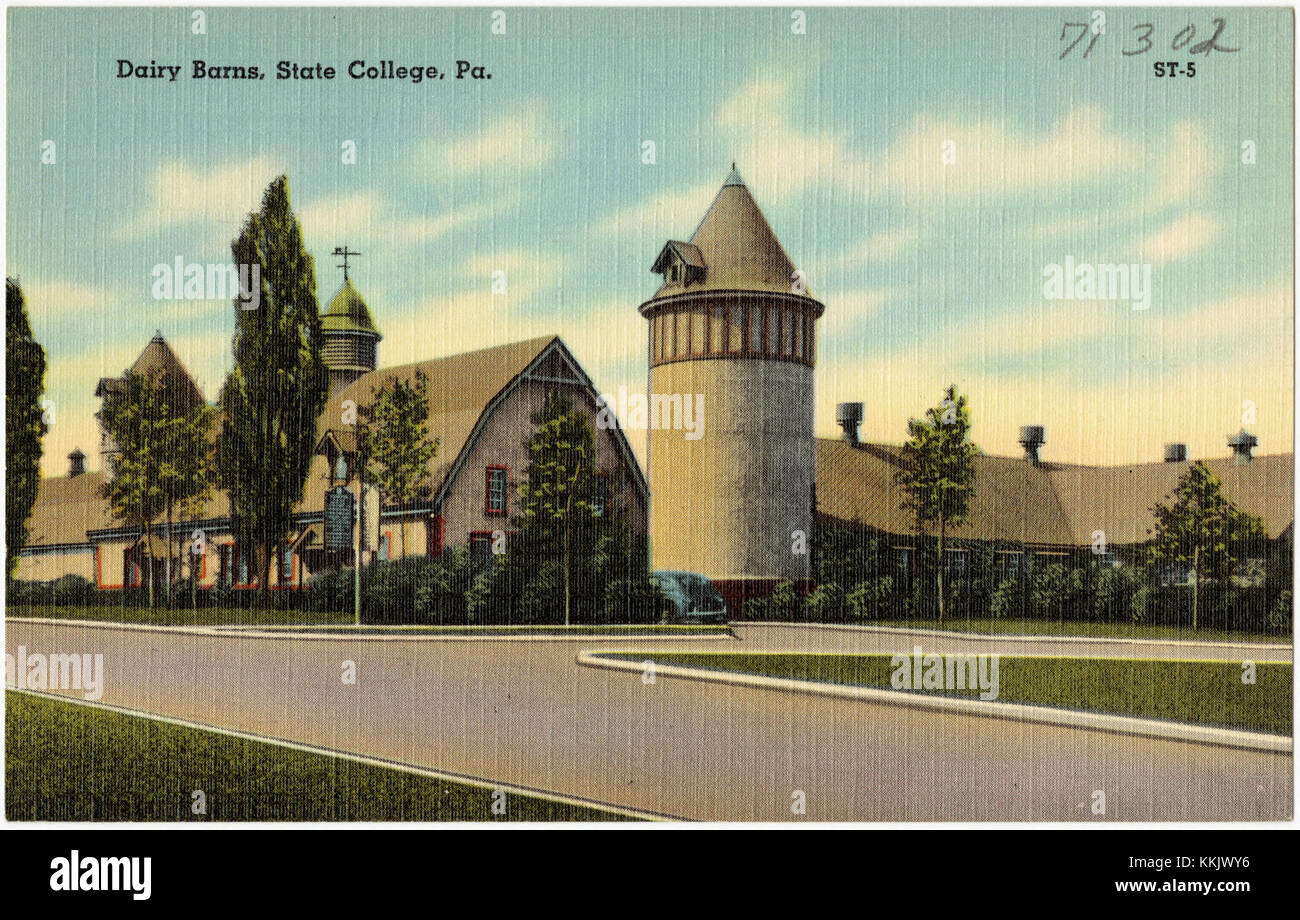 Dairy barns in State College, Pennsylvania, are part of the region's ...