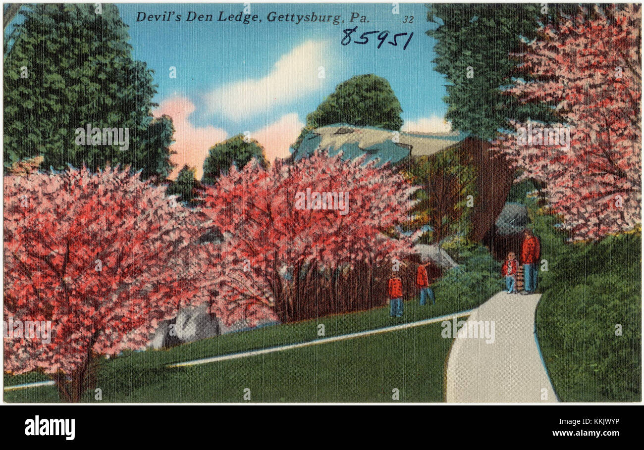 Devil's Den, located at Gettysburg National Military Park in ...