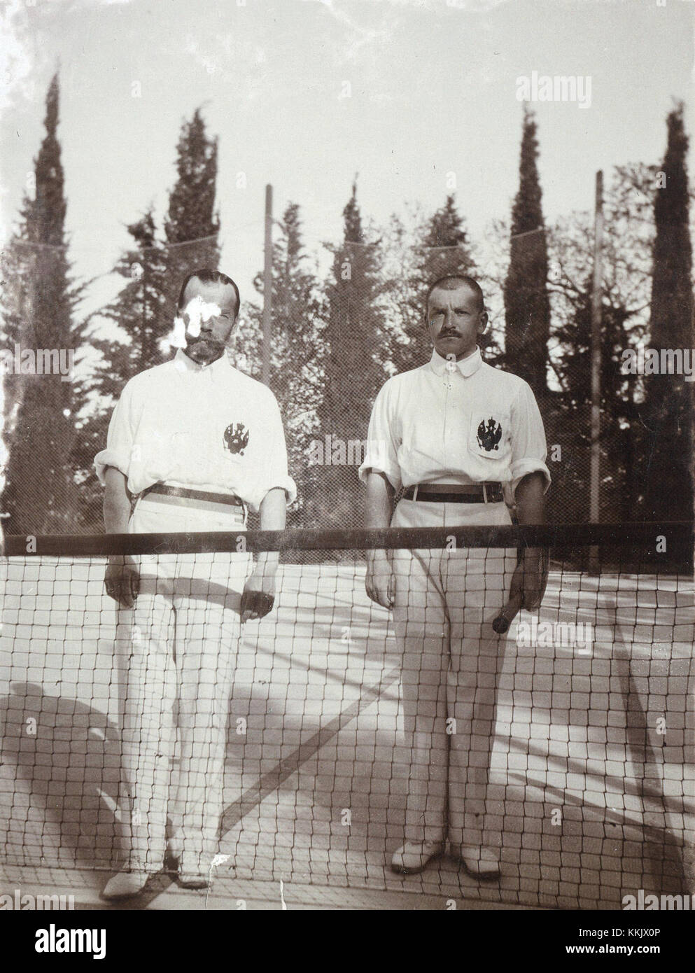 This image refers to a tattoo on the right forearm of Nicholas II, the ...