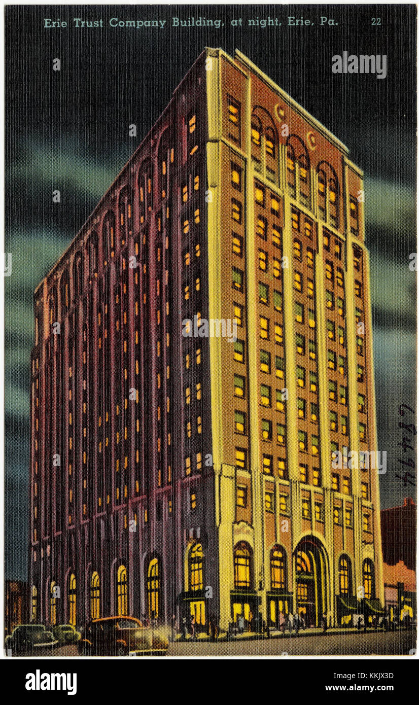 The Erie Trust Company Building in Erie, Pennsylvania, is captured at ...