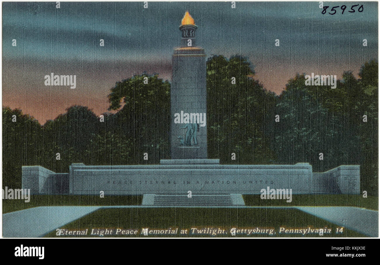 The Eternal Light Peace Memorial in Gettysburg, Pennsylvania ...