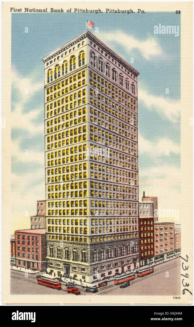 First National Bank at Pittsburgh, Pittsburgh, Pa (73936 Stock Photo ...