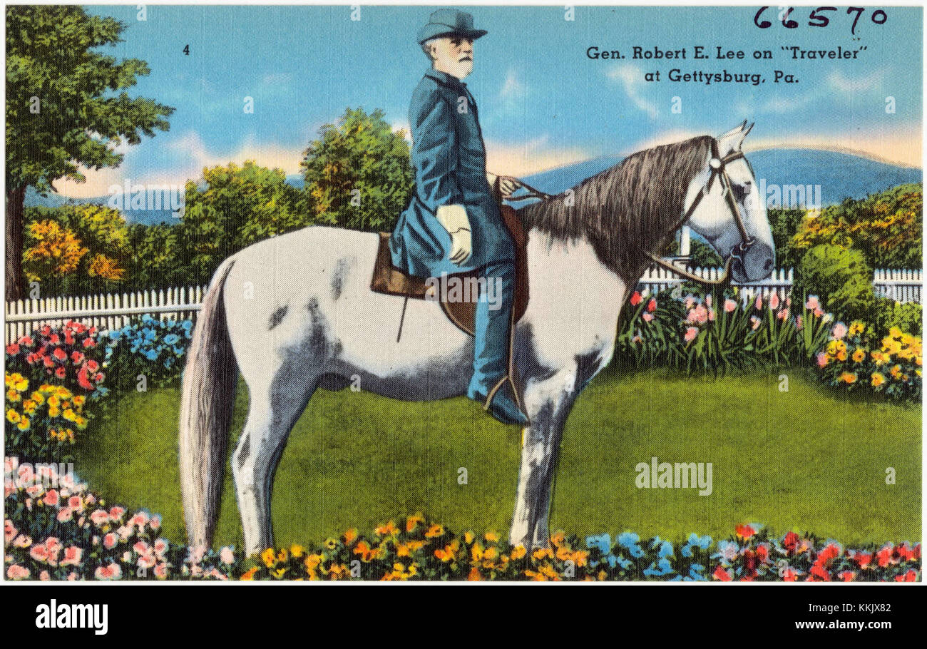 This iconic photograph shows General Robert E. Lee on his horse ...