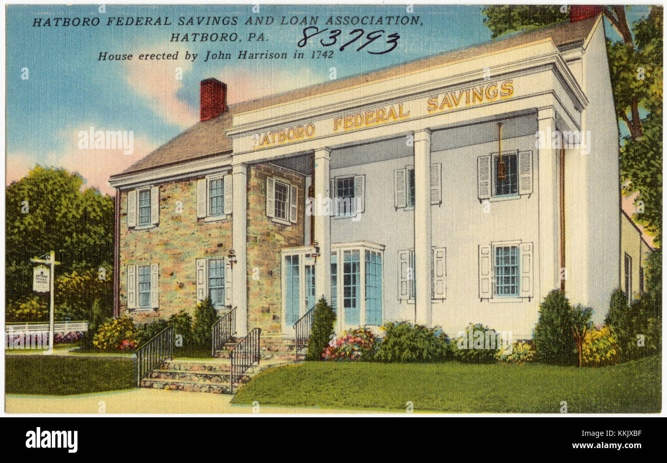 The house built by John Harrison in 1742, located in Hatboro ...