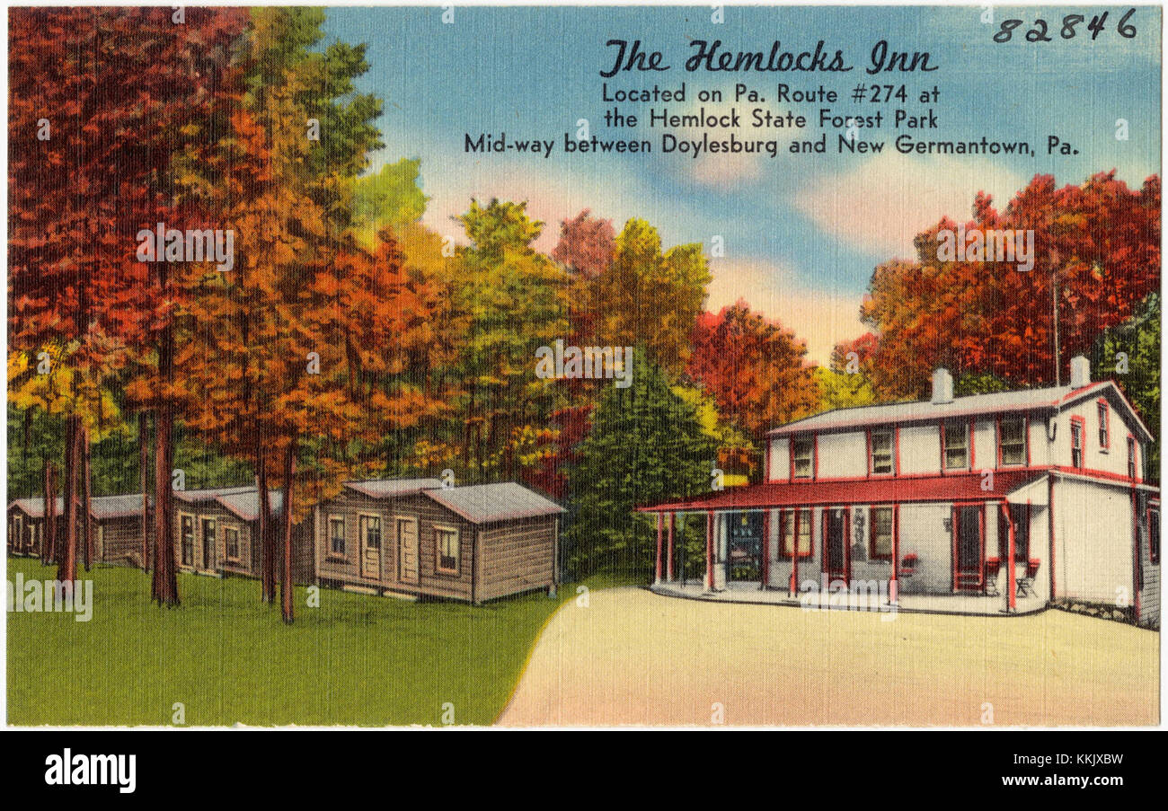 The Hemlocks Inn is located along Pennsylvania Route 274, nestled in ...