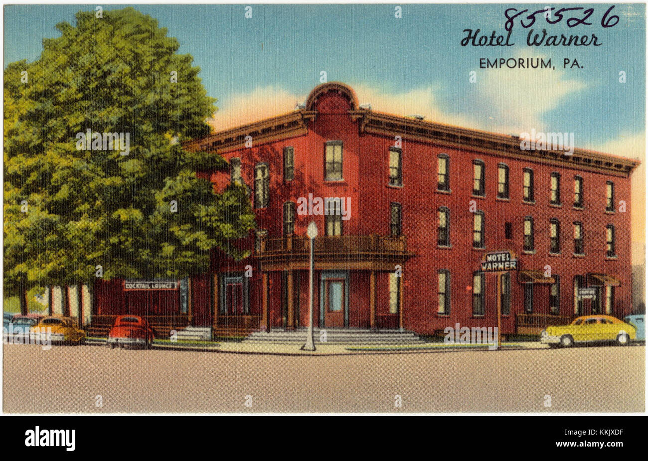 The Hotel Warner in Emporium, Pennsylvania, is a historical building ...