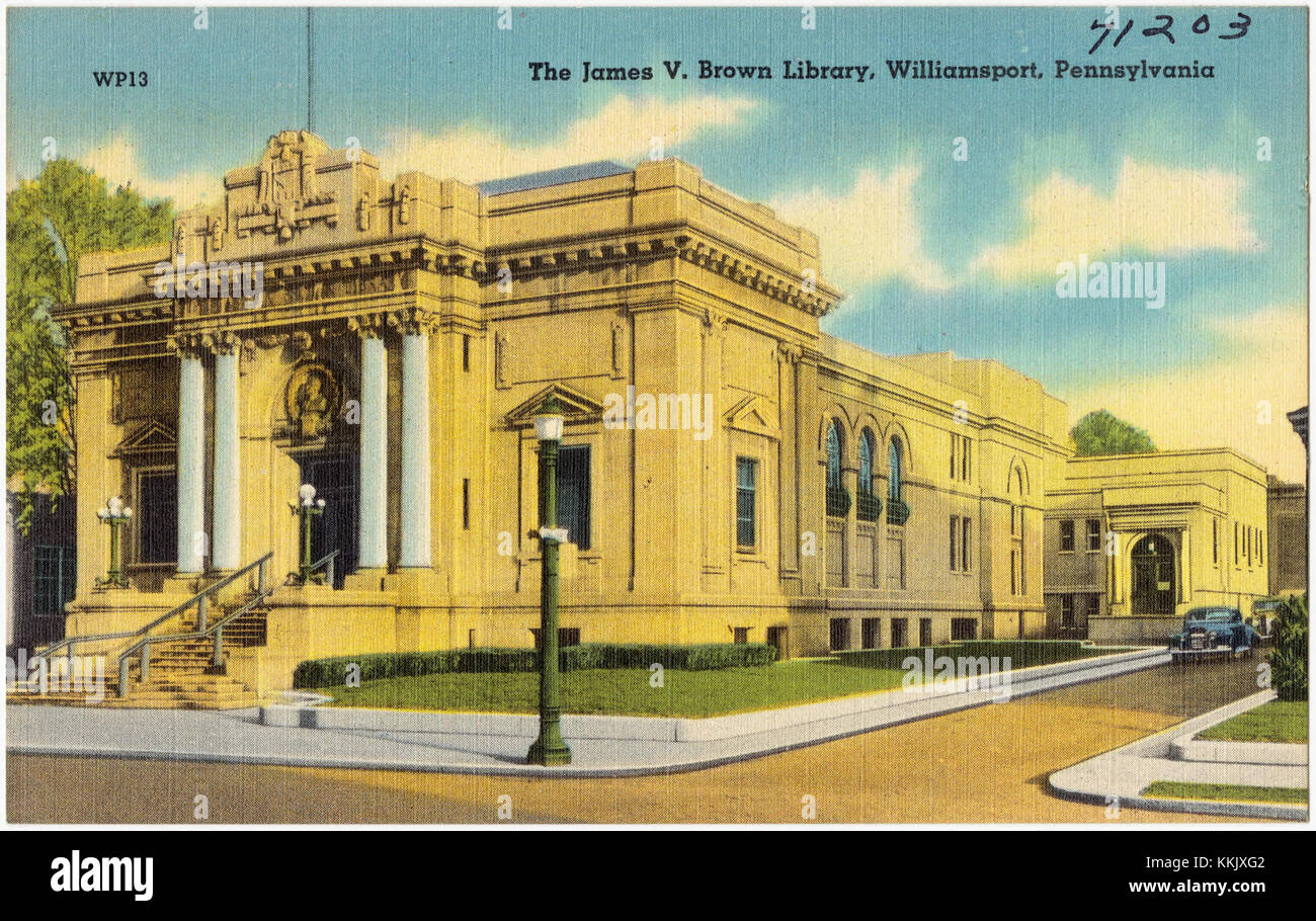 The James V. Brown Library in Williamsport, Pennsylvania, is a historic library known for its ...