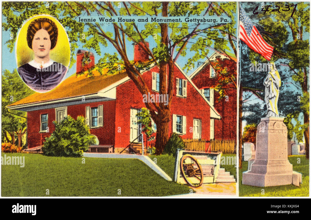 The Jennie Wade House in Gettysburg, Pennsylvania, is a historic site ...