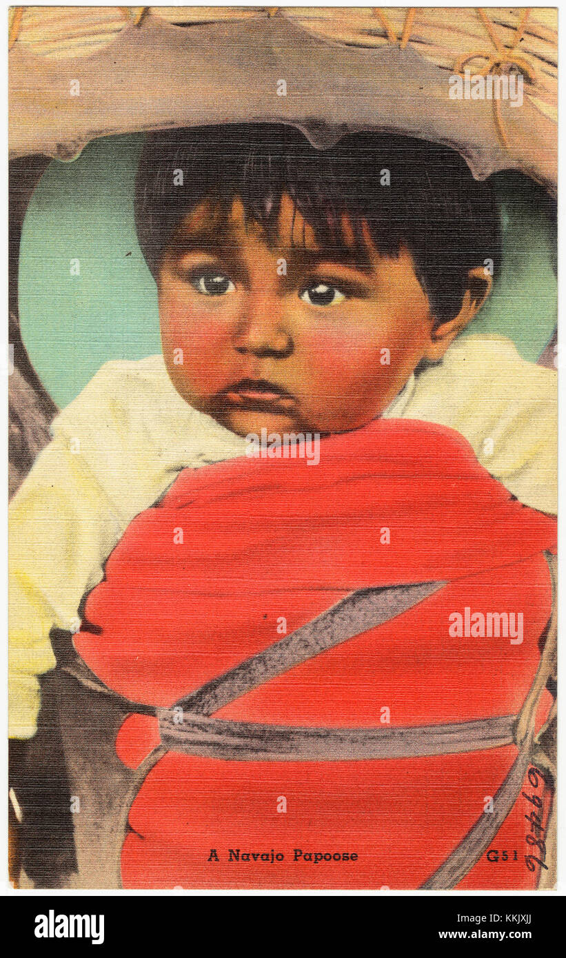 A Navajo papoose refers to a traditional child-carrying cradle used by ...