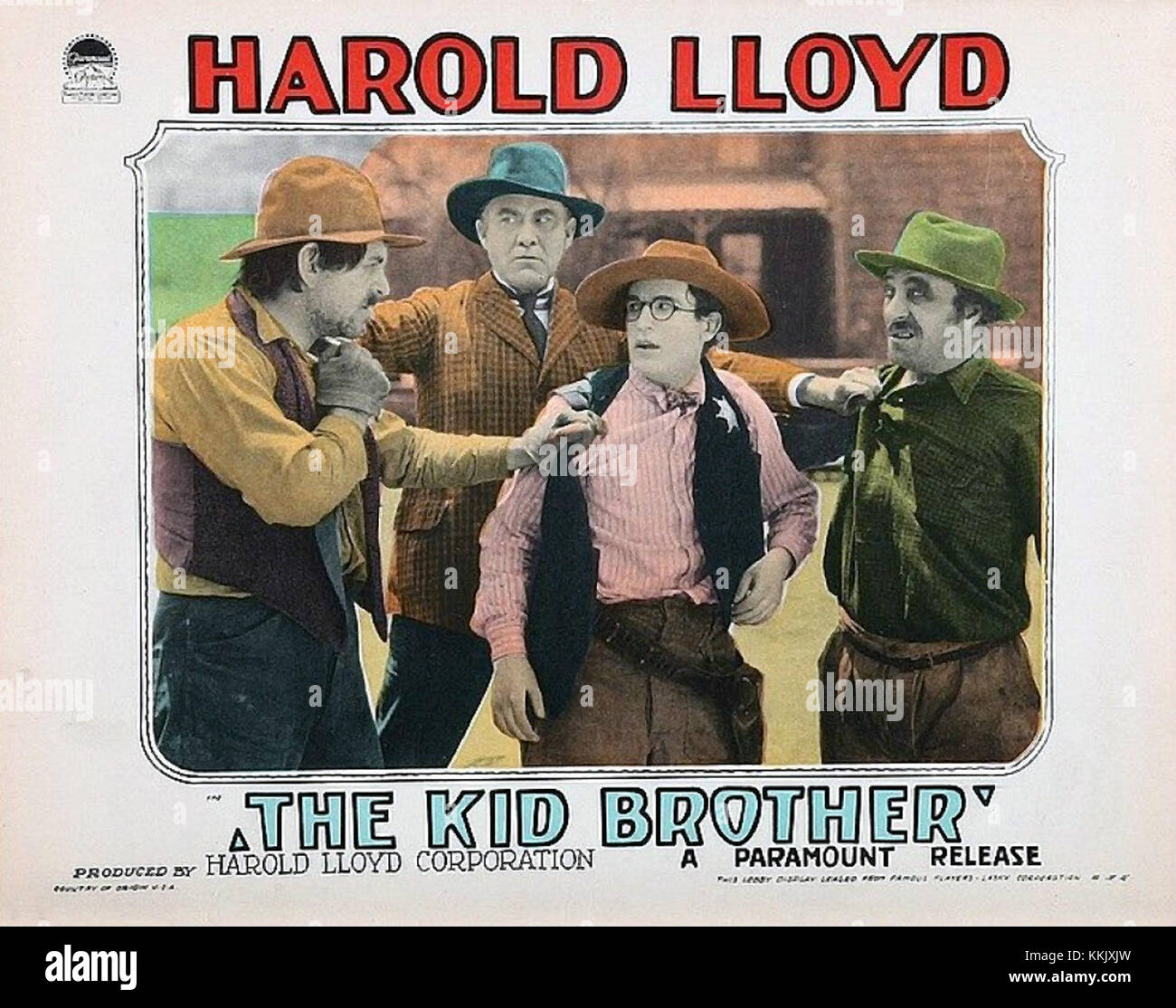 The lobby card for 'The Kid Brother' showcases a promotional image from ...