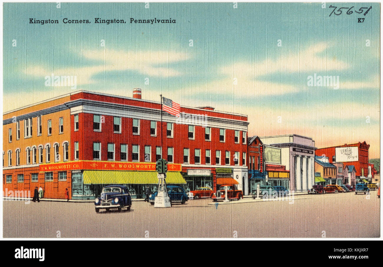 Kingston Corners is a location in Kingston, Pennsylvania. This image ...