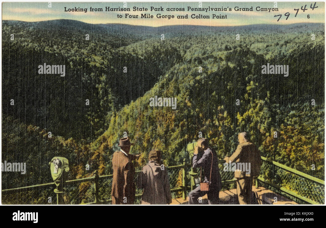 A view from Harrison State Park in Pennsylvania, overlooking the Grand ...