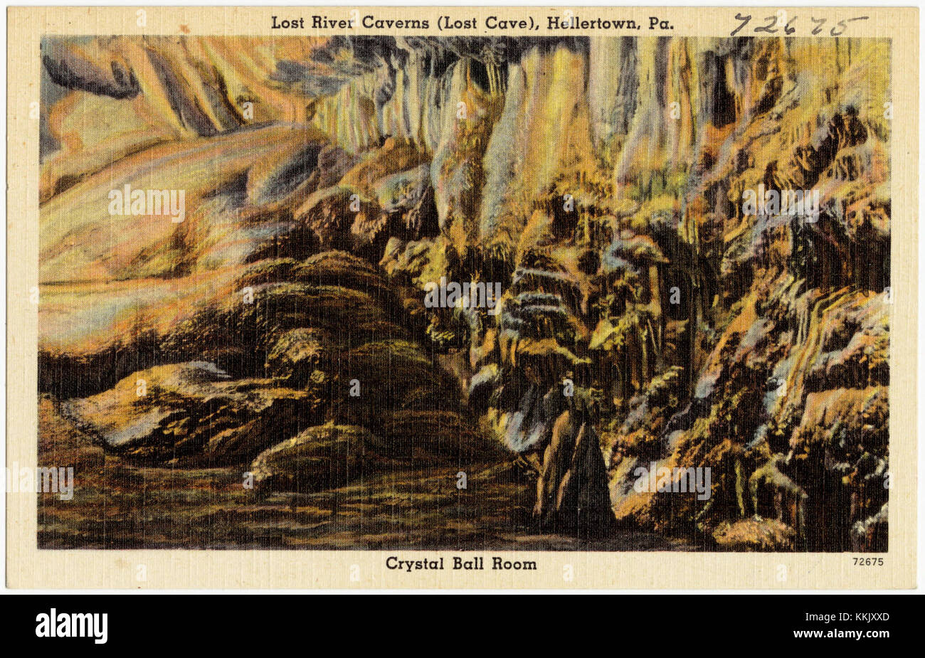 Lost River Caverns (Lost Cave) Hellertown, Pa., crystal ball room ...
