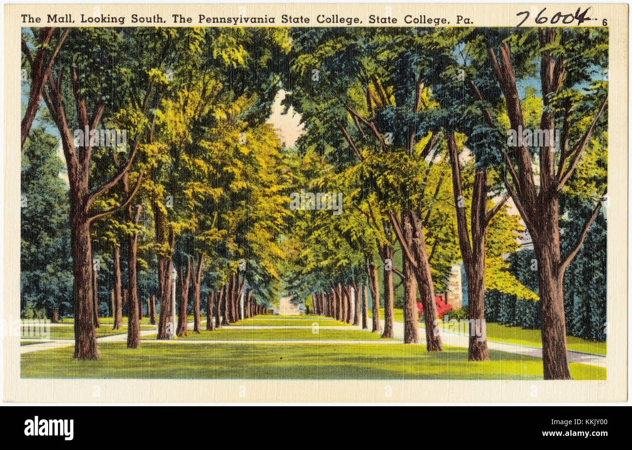 This image shows The Mall at The Pennsylvania State College (now Penn ...