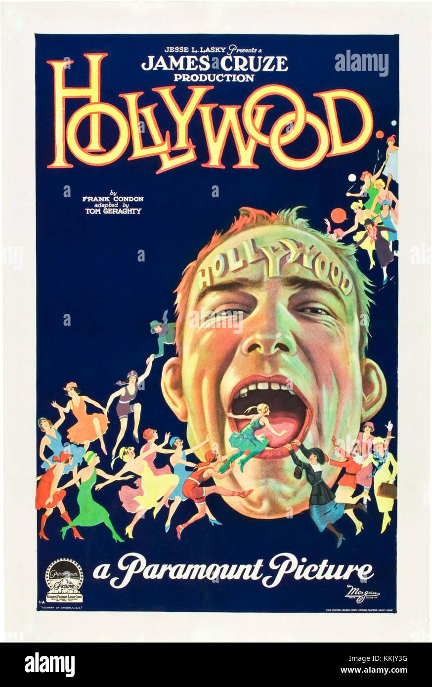 This 1923 photograph of Hollywood captures the early days of the movie ...