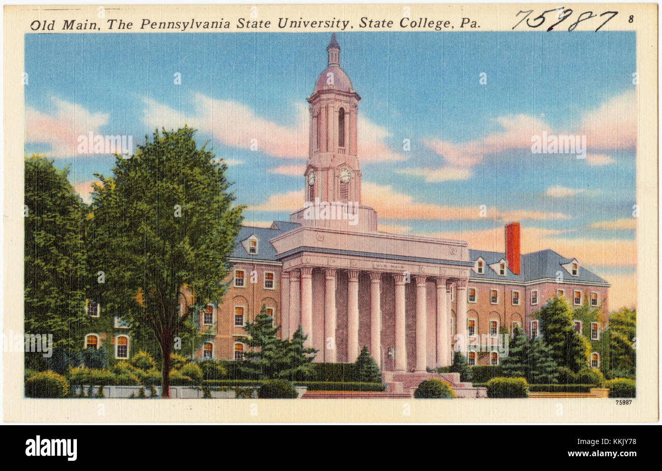 Old Main, The Pennsylvania State University, State College, Pa (75987 ...