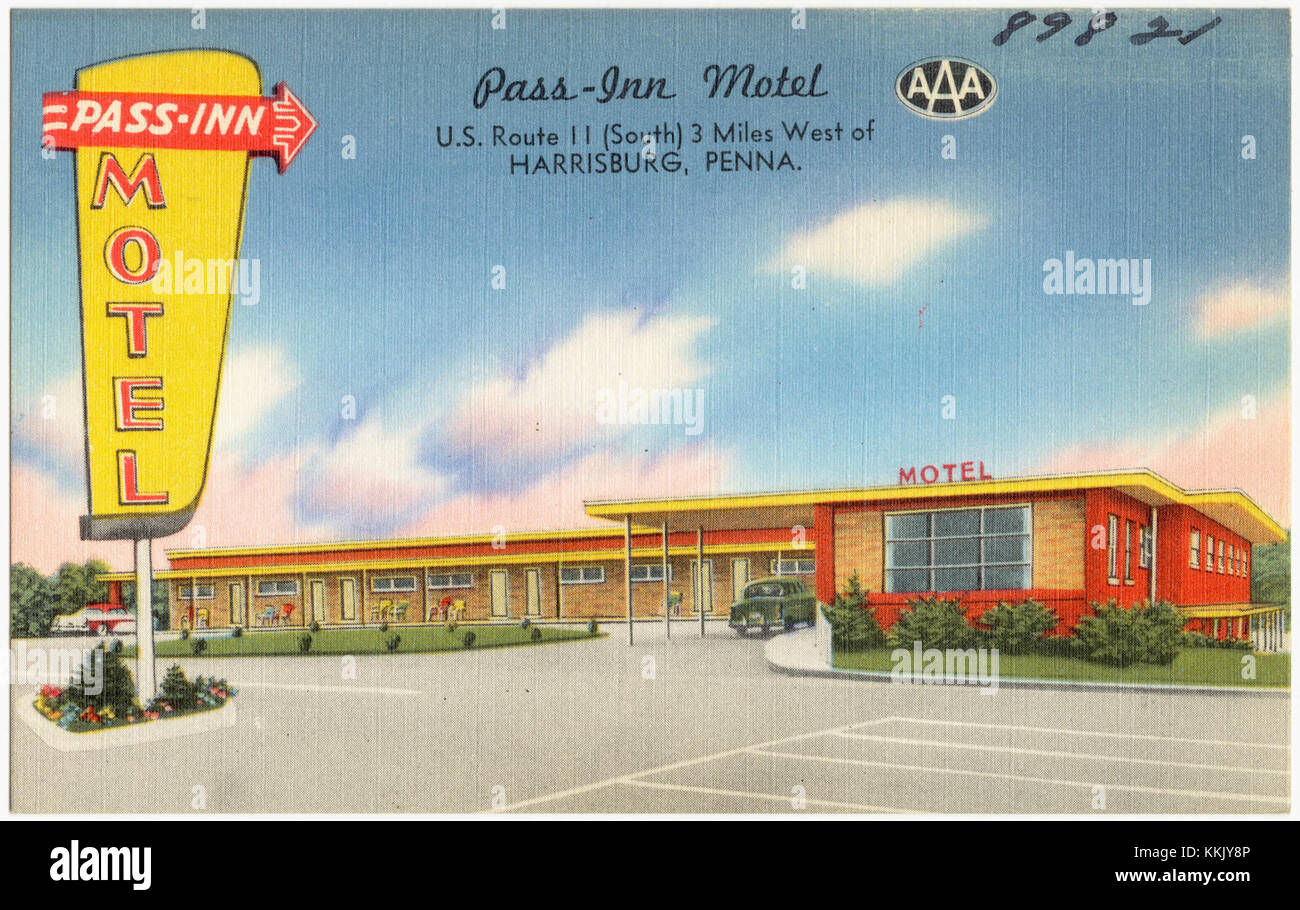 The Pass-Inn Motel, situated on U.S. Route 11, is located 3 miles west ...