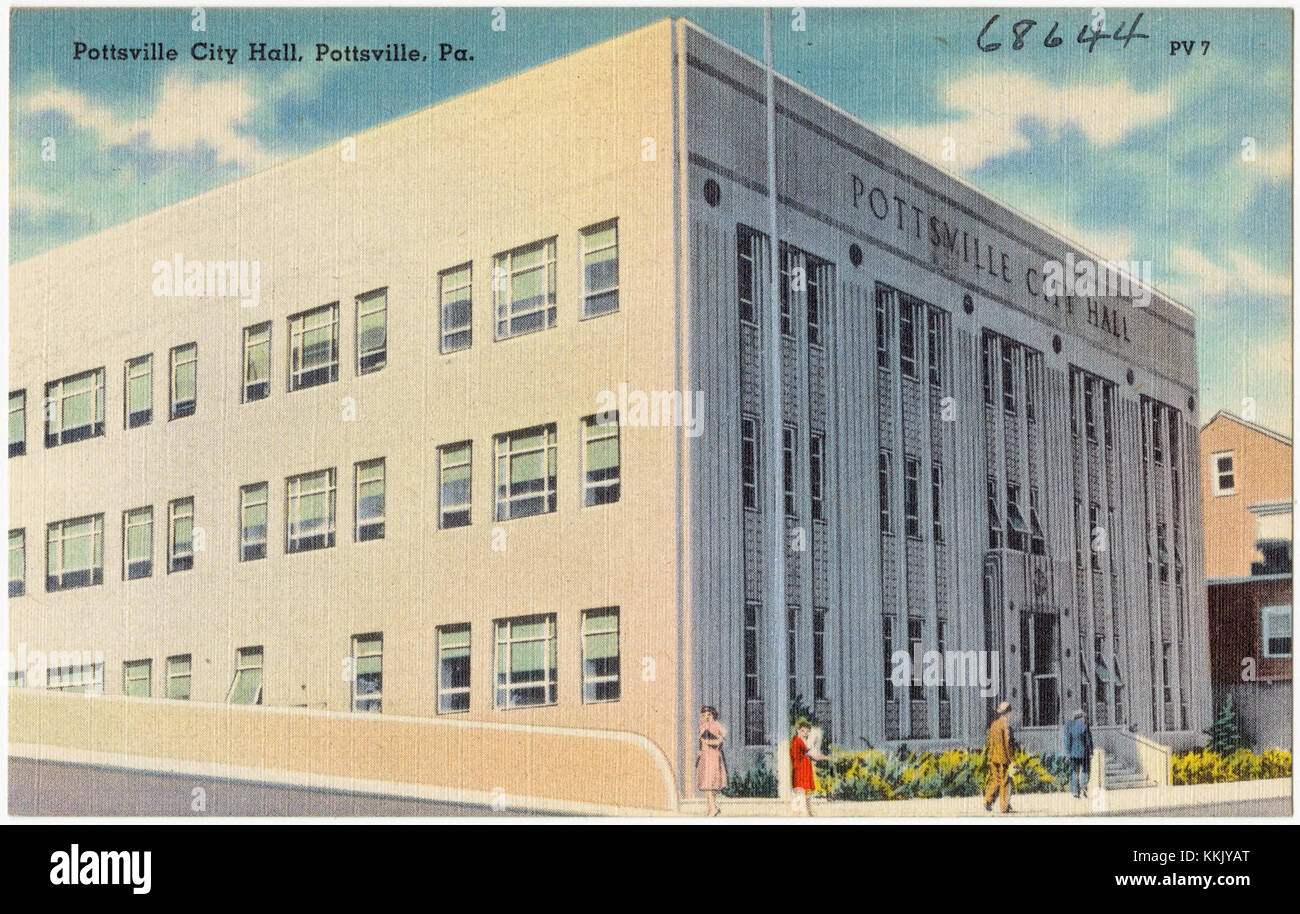 Pottsville City Hall, located in Pottsville, Pennsylvania, is an ...
