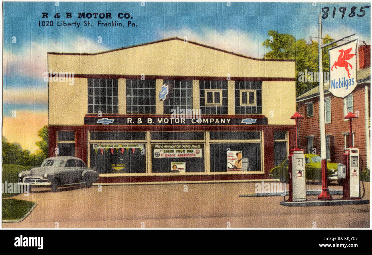 R and B Motor Co. was an auto dealership located at 1020 Liberty St. in ...