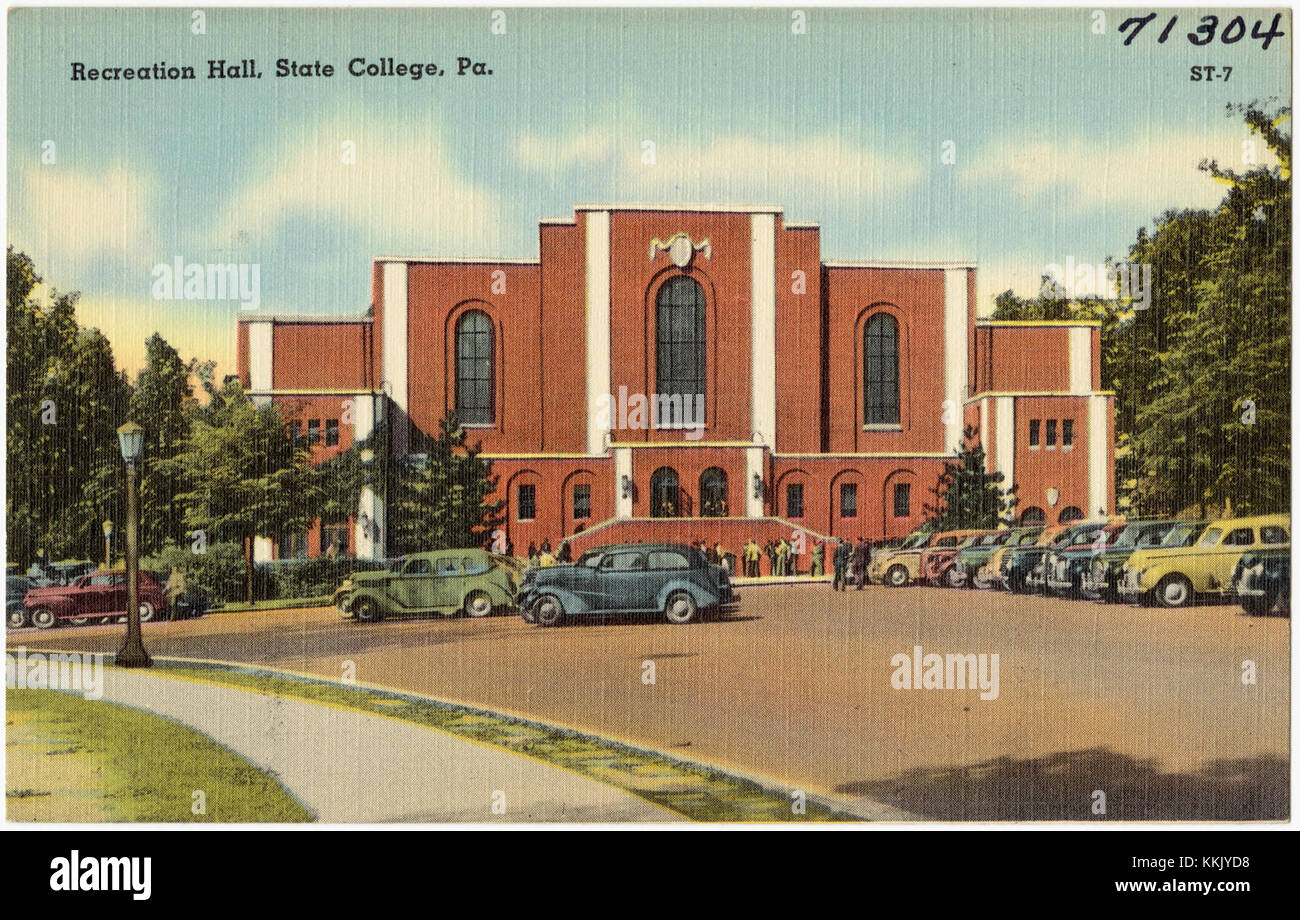 A photograph of the Recreation Hall at State College in Pennsylvania ...