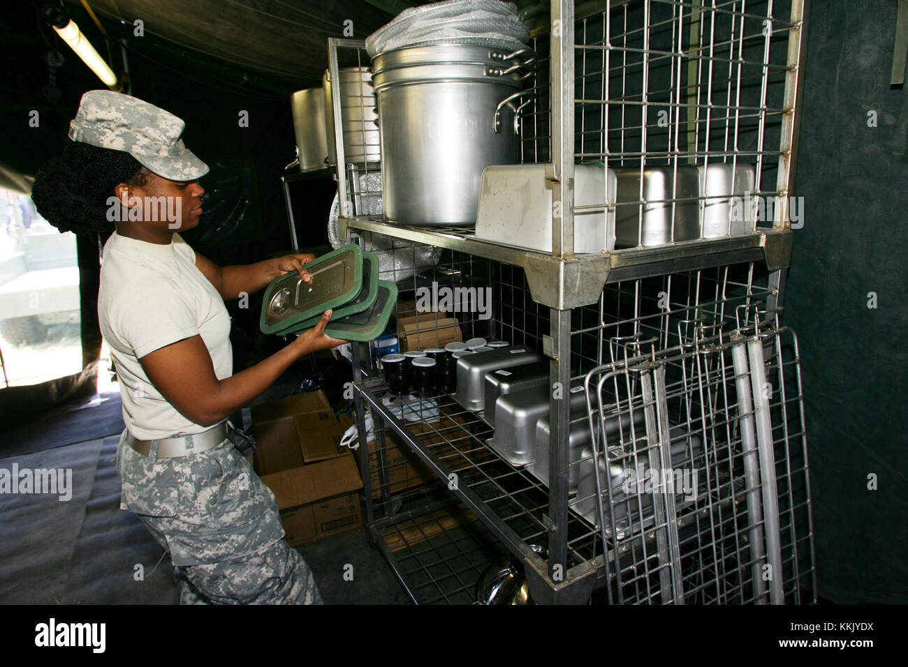 Pfc. Dariah Wellington, nutritional-care specialist with the 801st ...