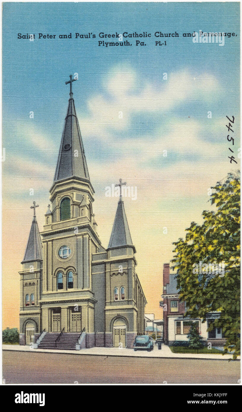 Saint Peter and Paul's Greek Catholic Church and Parsonage in Plymouth ...