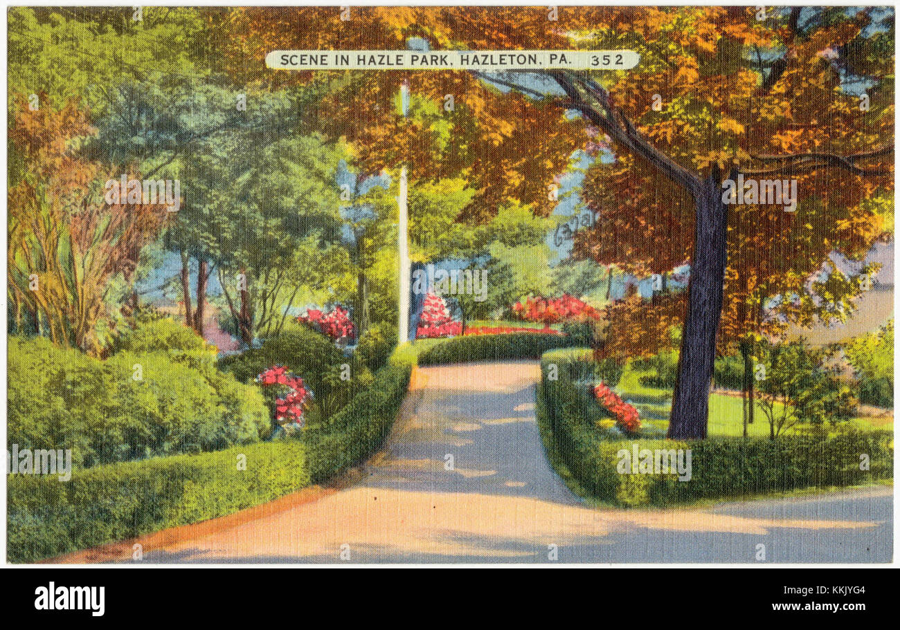 Scene in Hazle Park, Hazelton, PA (63721 Stock Photo - Alamy