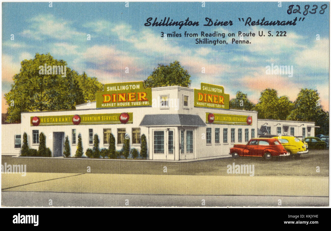 Shillington Diner Restaurant, 3 miles from Reading on Route U.S. 222 ...