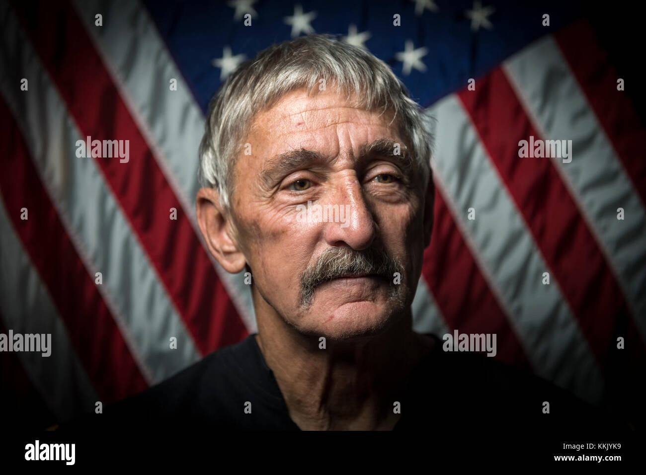Retired Master Sgt. Paul W. Dunning poses for a photo for the Air Force ...