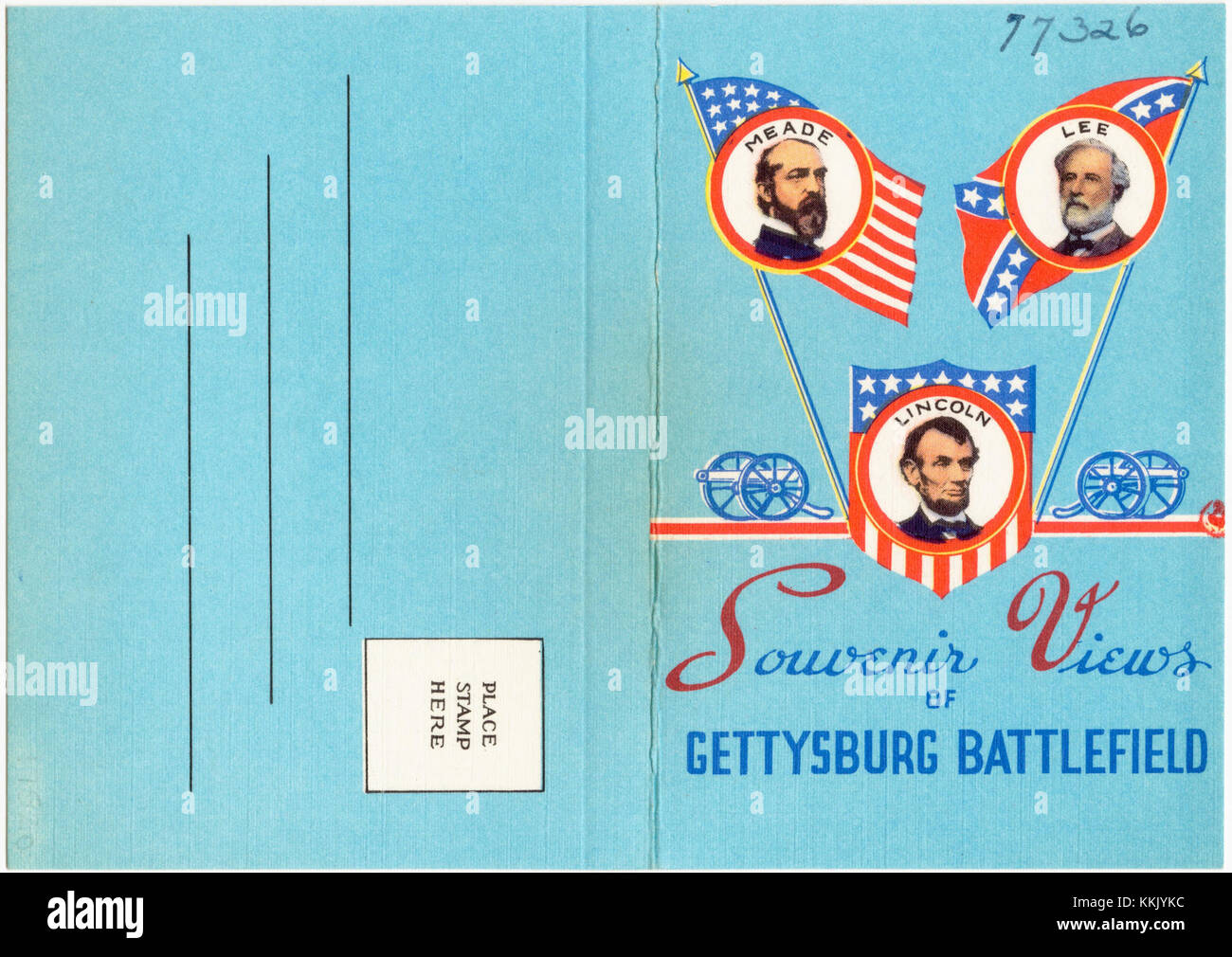 This souvenir postcard series presents views of the Gettysburg ...
