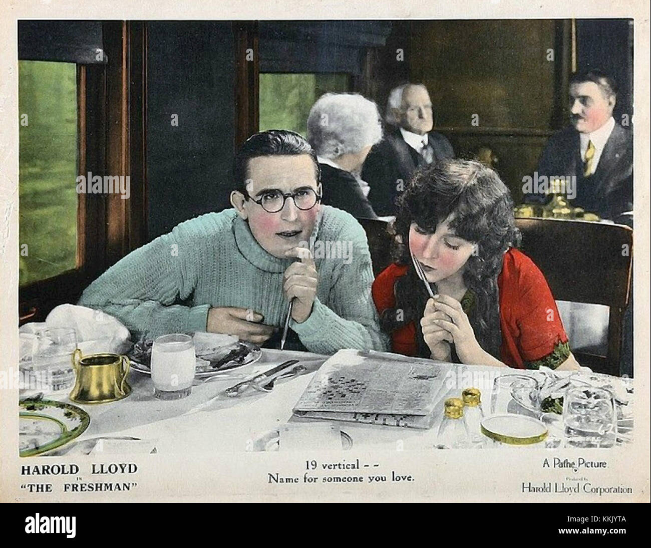 The Freshman lobby card from 1925 features an iconic image from the ...