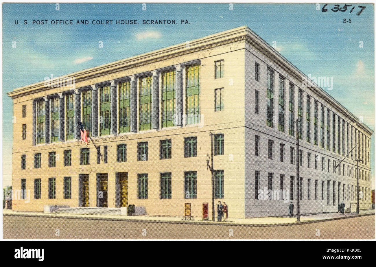 This historic photograph shows the U.S. Post Office and courthouse in ...