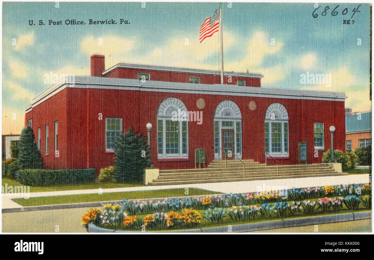 The U.S. Post Office in Berwick, Pennsylvania, is a historical building ...