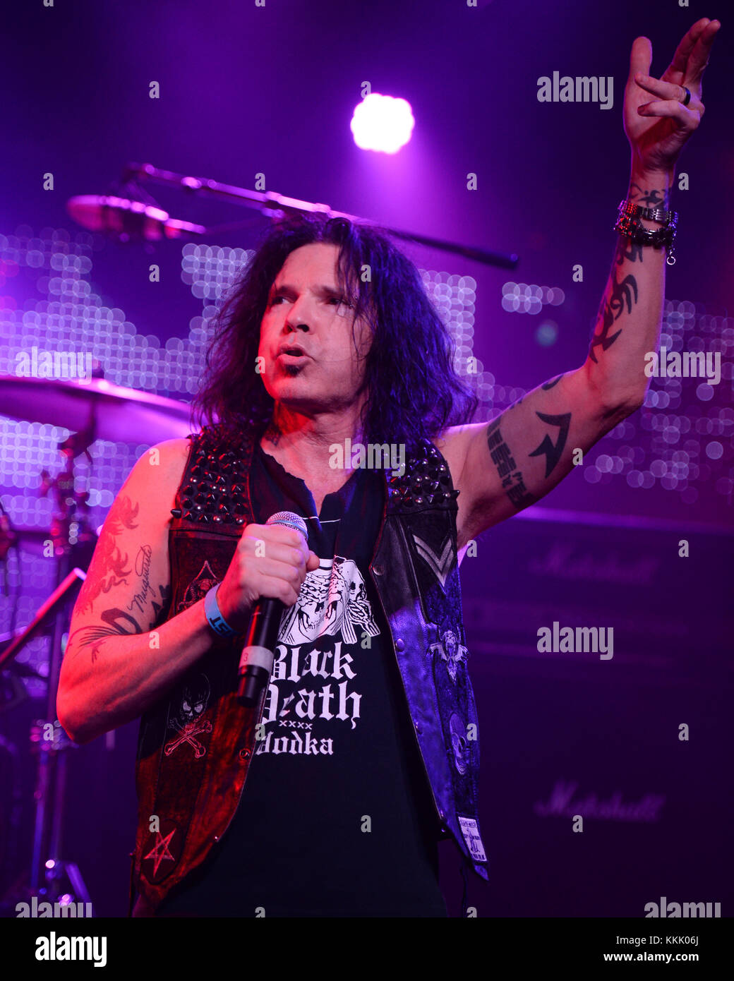 MIAMI, FL - MARCH 05: Jizzy Pearl of Quite Riot performs during the ...