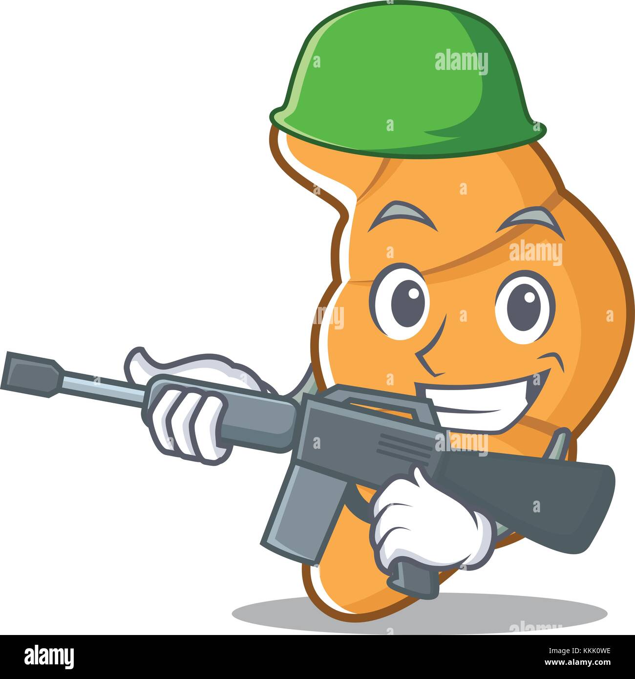 Army croissant character cartoon style Stock Vector Image & Art - Alamy