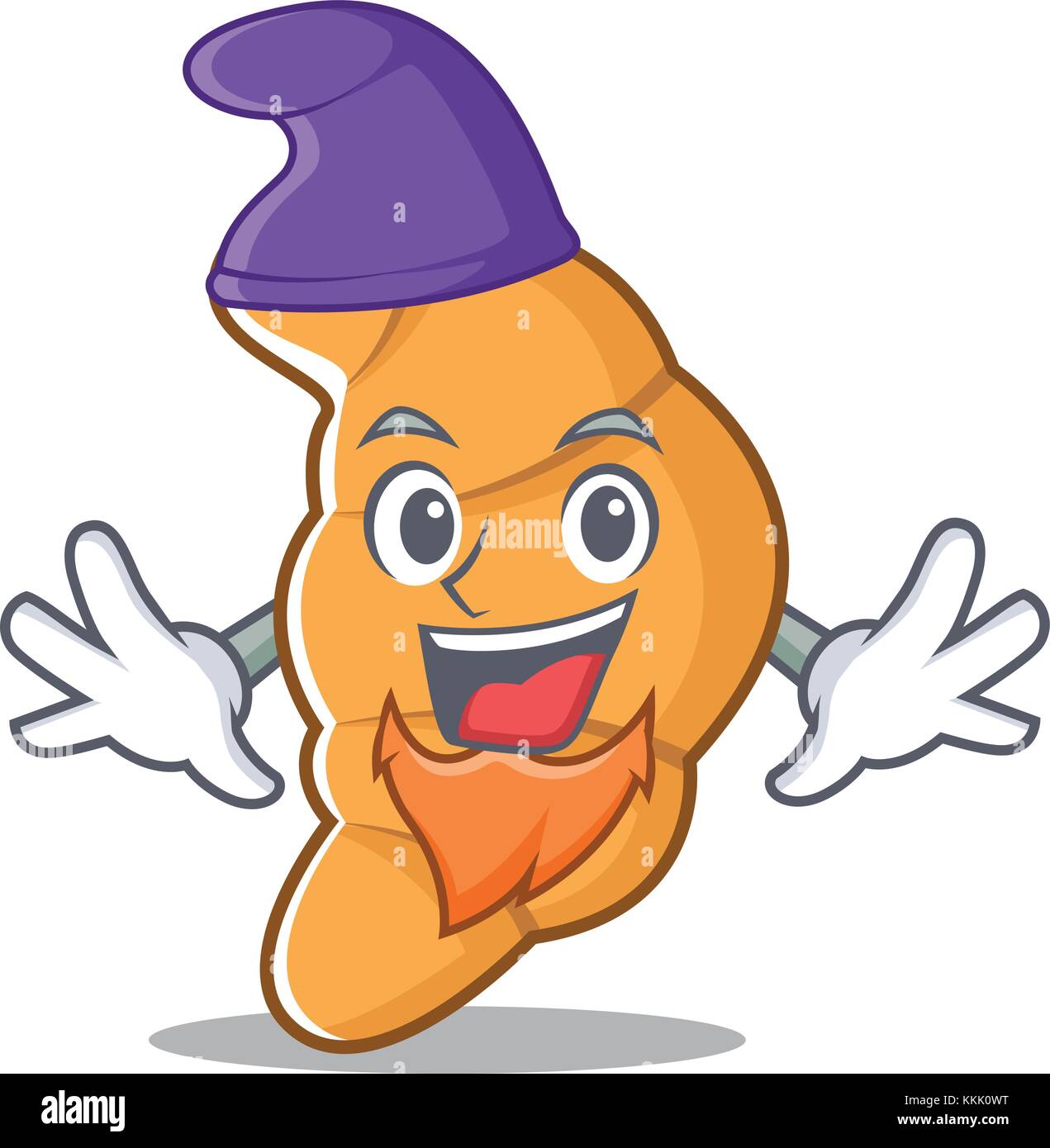 Elf croissant character cartoon style Stock Vector Image & Art - Alamy