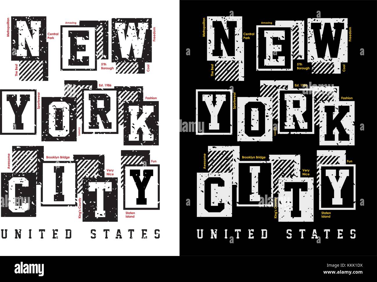 New york city design for print on t shirts, labels, posters, and itc ...