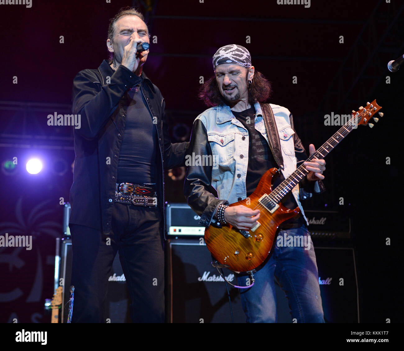 MIAMI , FL - DECEMBER 19: Mel Schacher, Max Carl, and Bruce Kulick of ...