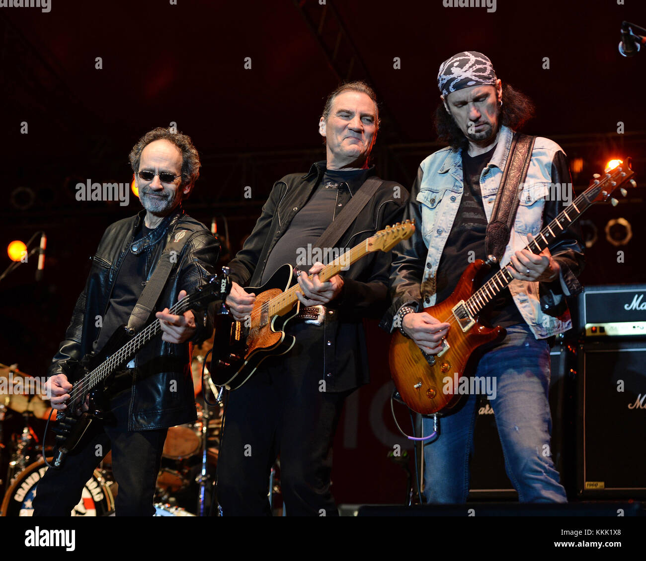 MIAMI , FL - DECEMBER 19: Mel Schacher, Max Carl, and Bruce Kulick of ...