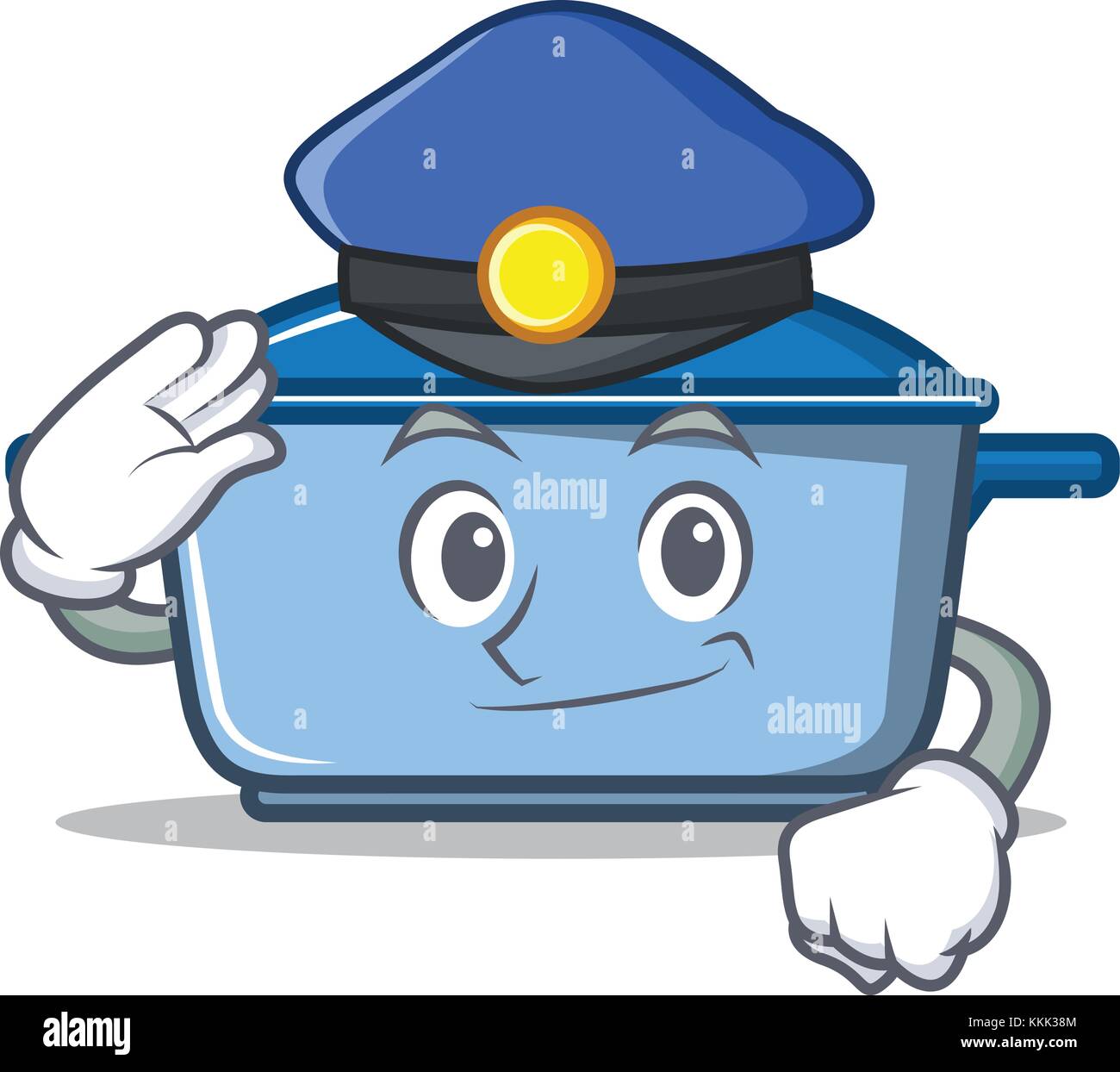 Police kitchen character cartoon style Stock Vector Image & Art - Alamy
